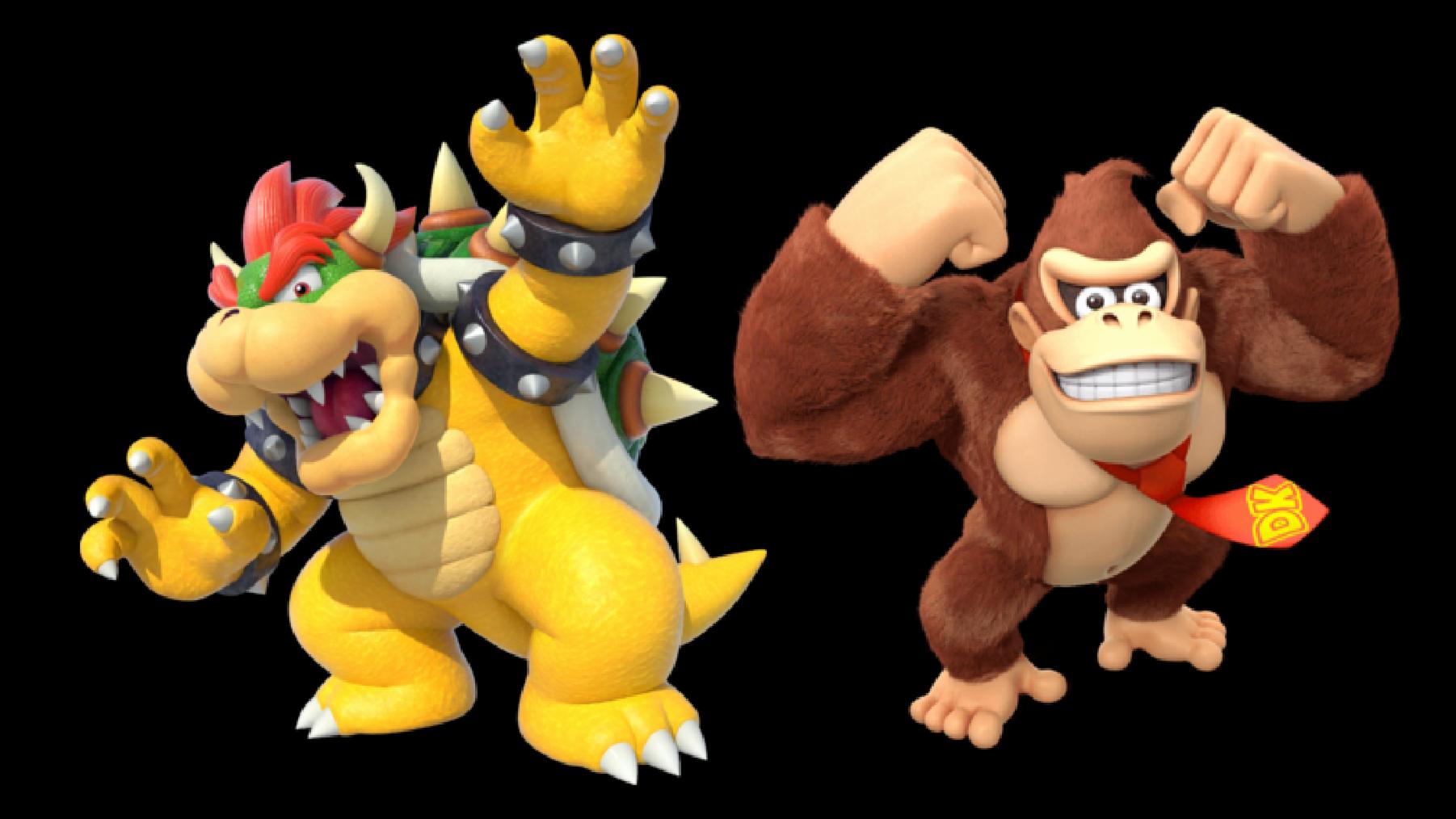 Bowser and Bowser Jr. vs Donkey Kong and Diddy Kong - Story